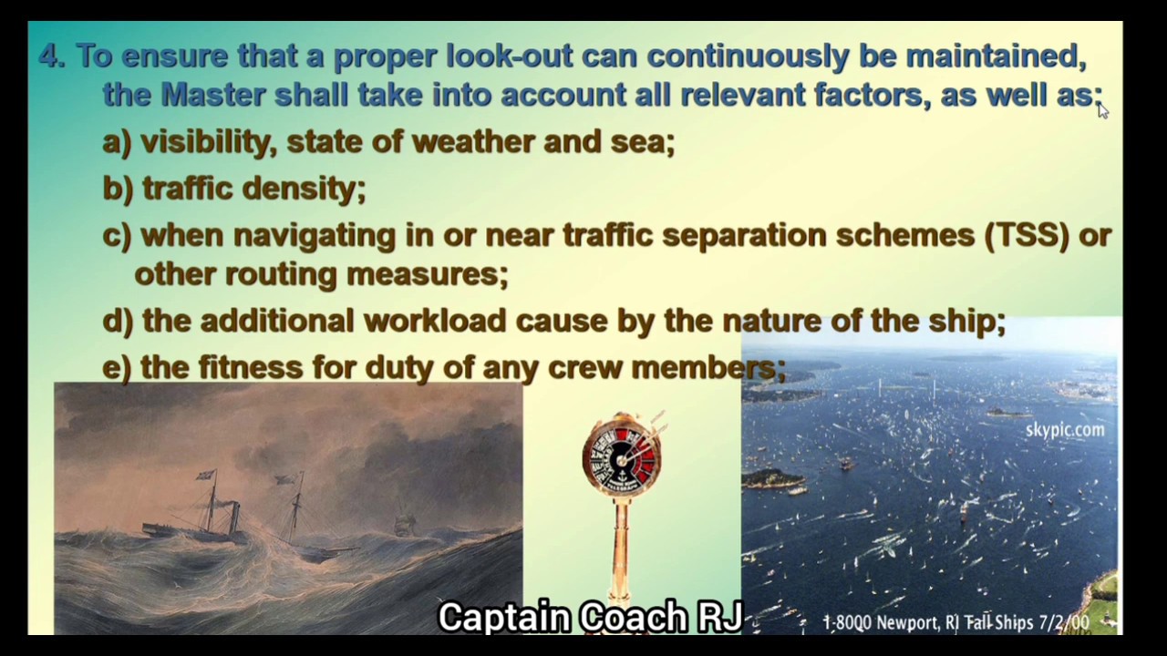 Colreg1972 - Rule 5 Look-out - YouTube