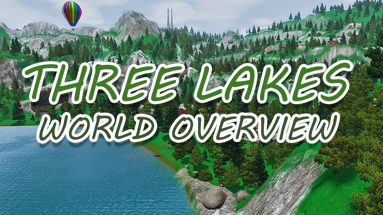 SIMS 2 CAMPING VIBES! Three Lakes The Sims 3 World Overview - YouTube