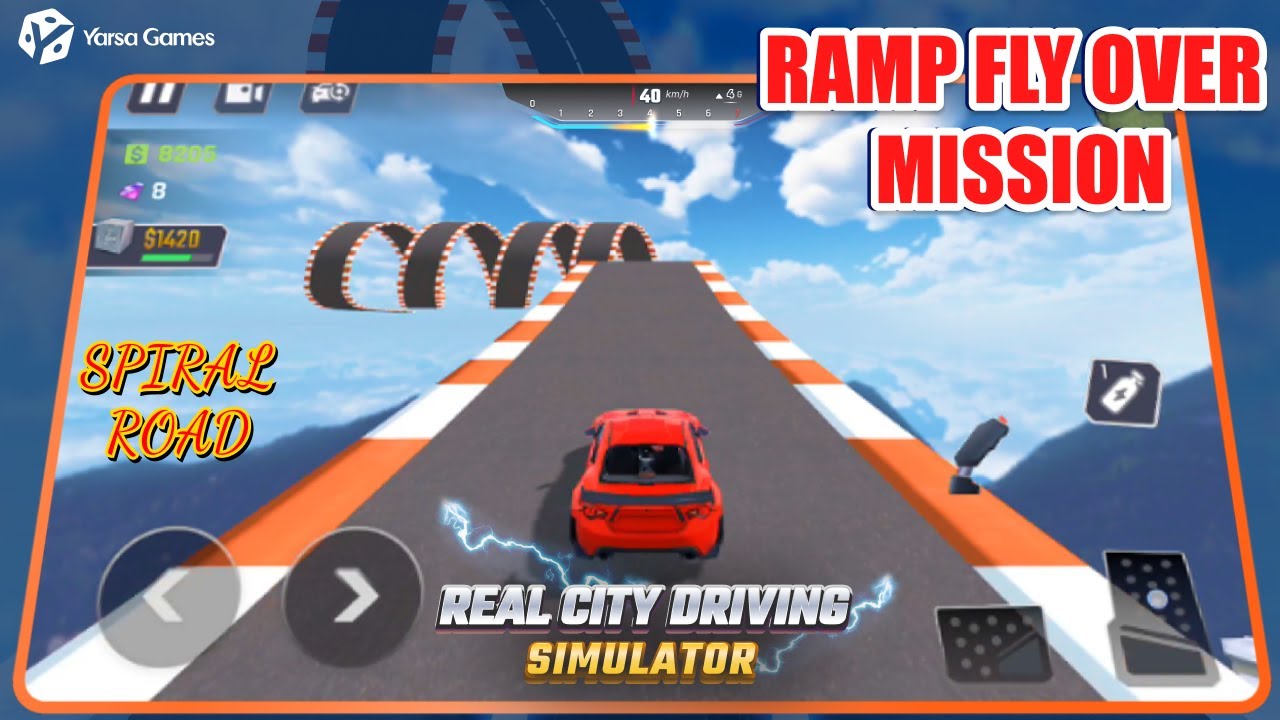 Real Car Driving Simulator- Ramp Fly Over - YouTube