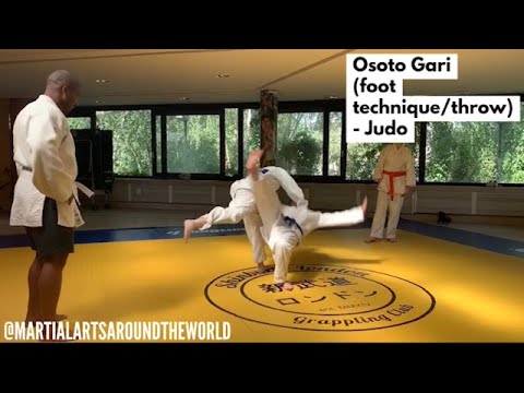 Judo - Osoto Gari (foot technique/throw) - YouTube