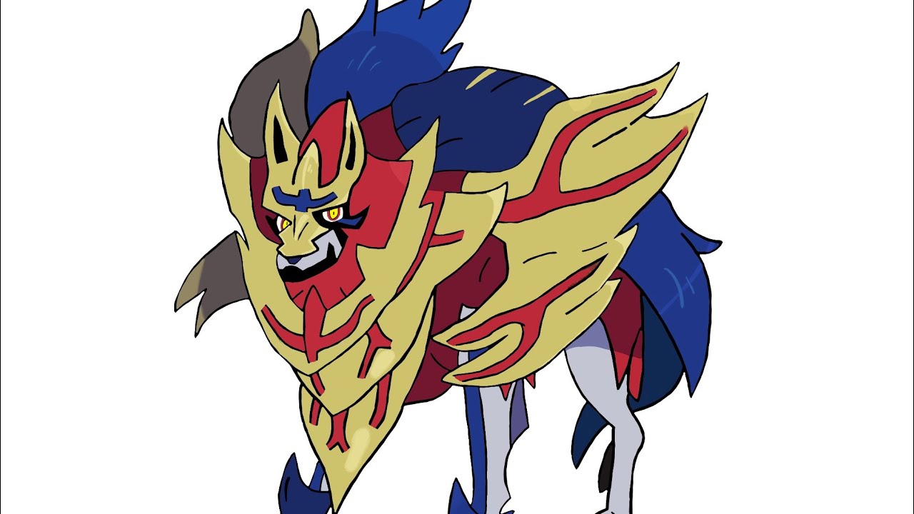 Zamazenta Shield Form - Pokémon - Time Lapse Art - Procreate IPad - YouTube