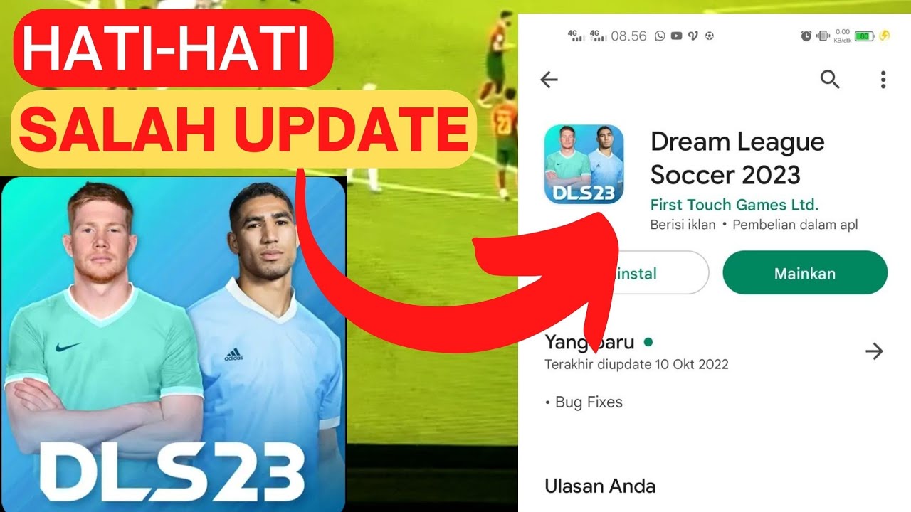 ⚽ CARA UPDATE DLS 2022 KE DLS 2023 TERBARU 1 DESEMBER 2022 | DREAM ...