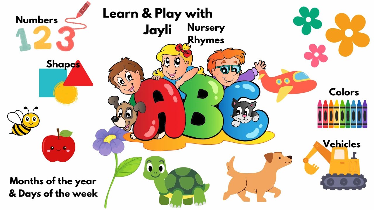 ABC, Colors, 123 & Shapes Learning Videos For Preschool | ABC And One ...