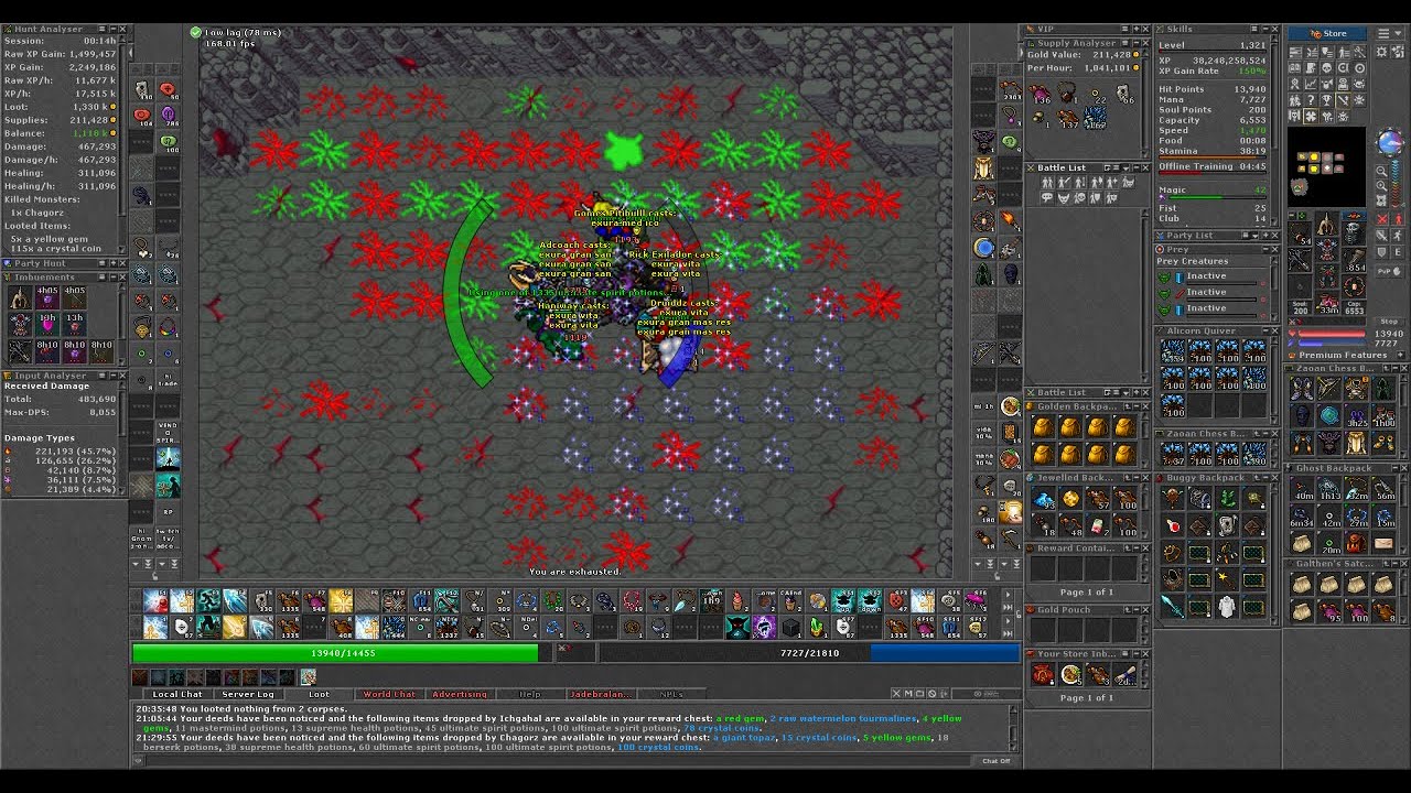 BOSS CHAGORZ , Rotten Blood Quest , RP 1000+ , - Tibia - YouTube