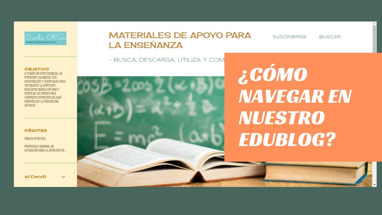 Cómo navegar en el EDUBlog - YouTube