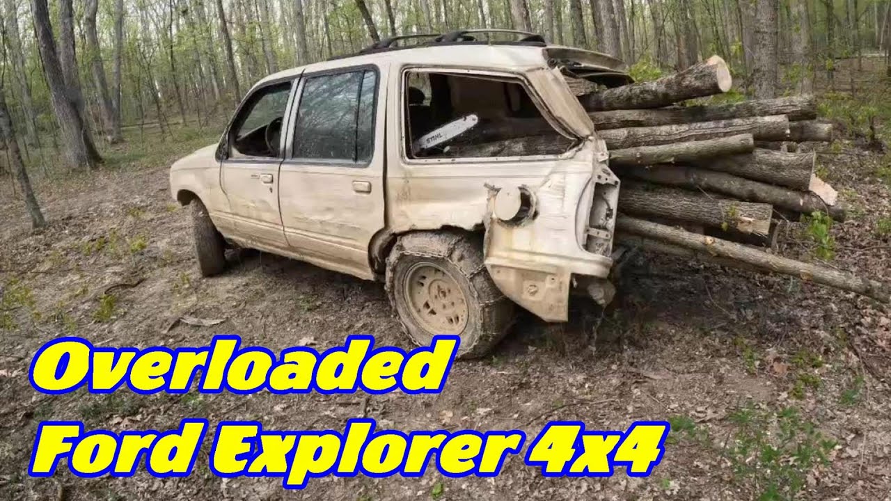 Hauling fence post with a Ford Explorer and the return of the Blue two ...