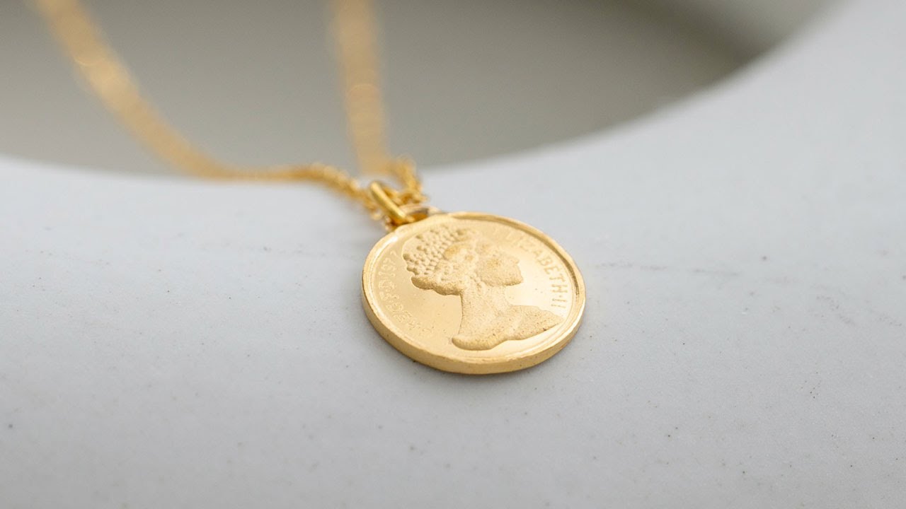 순금 엘리자베스 코인 목걸이 핸드메이드 디자인은 더욱 상품을 만든 사람들에게 구매하세요 Youtube