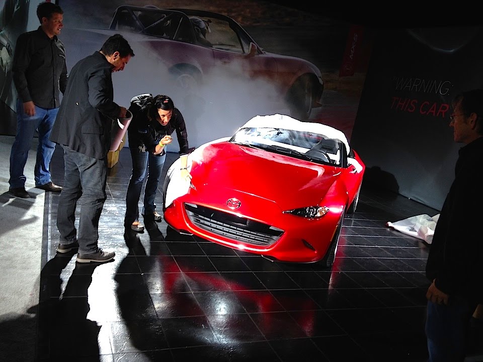 2016 Mazda Miata MX5 EXCLUSIVE BEHIND THE SCENES World Premiere with ...