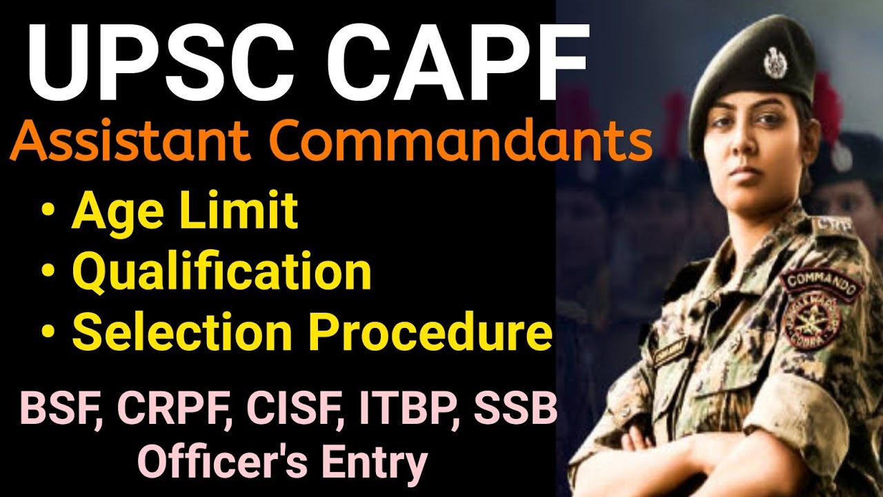 UPSC CAPF | Assistant Commandant | Full Details Malayalam | Defence ...