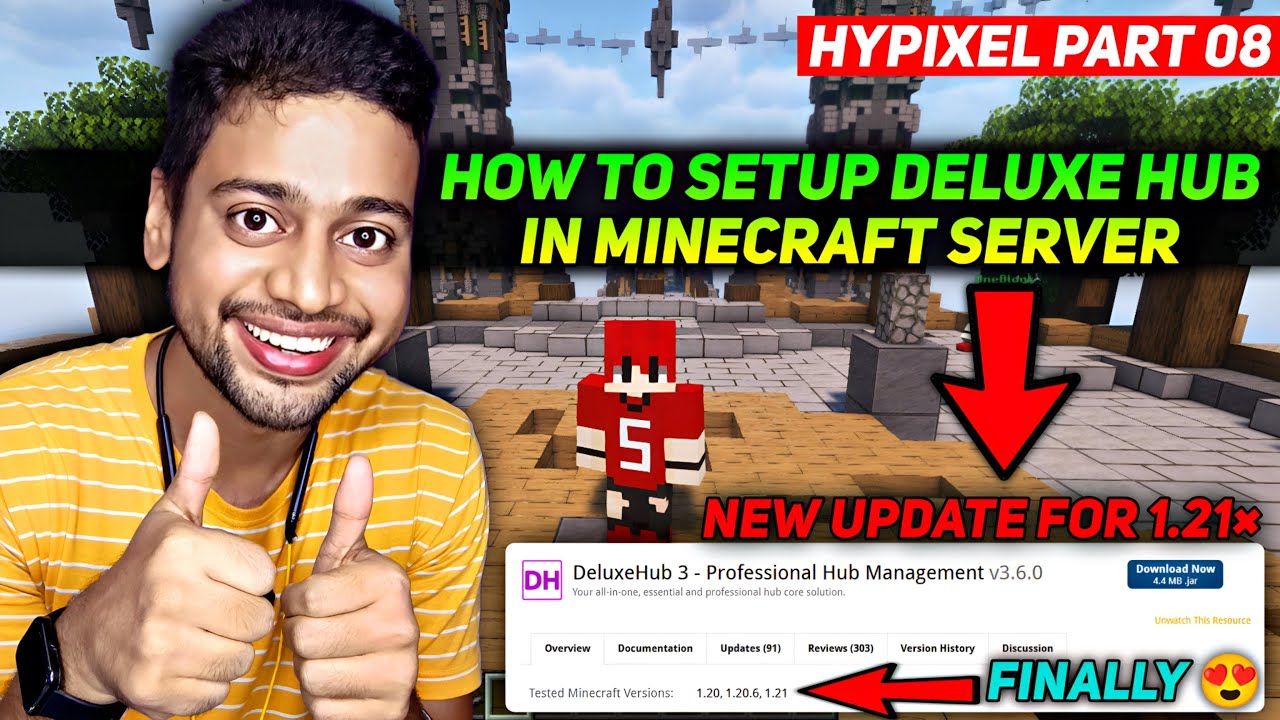 How To Setup Deluxe Hub Plugin | Deluxe Hub Plugin New Update For 1.21x ...