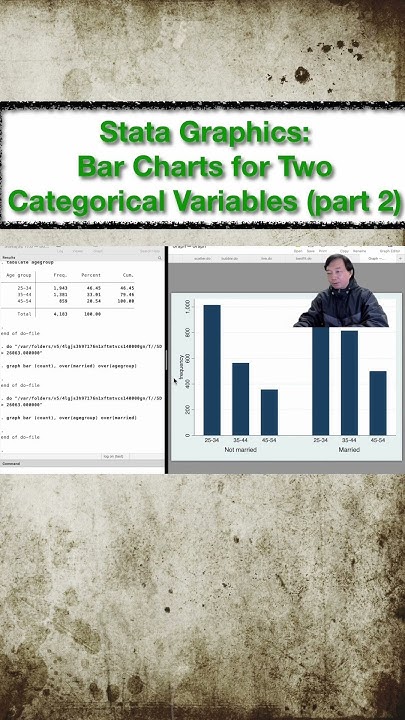 Bar Charts for Two Categorical Variables (part 2) | Stata Graphics - YouTube