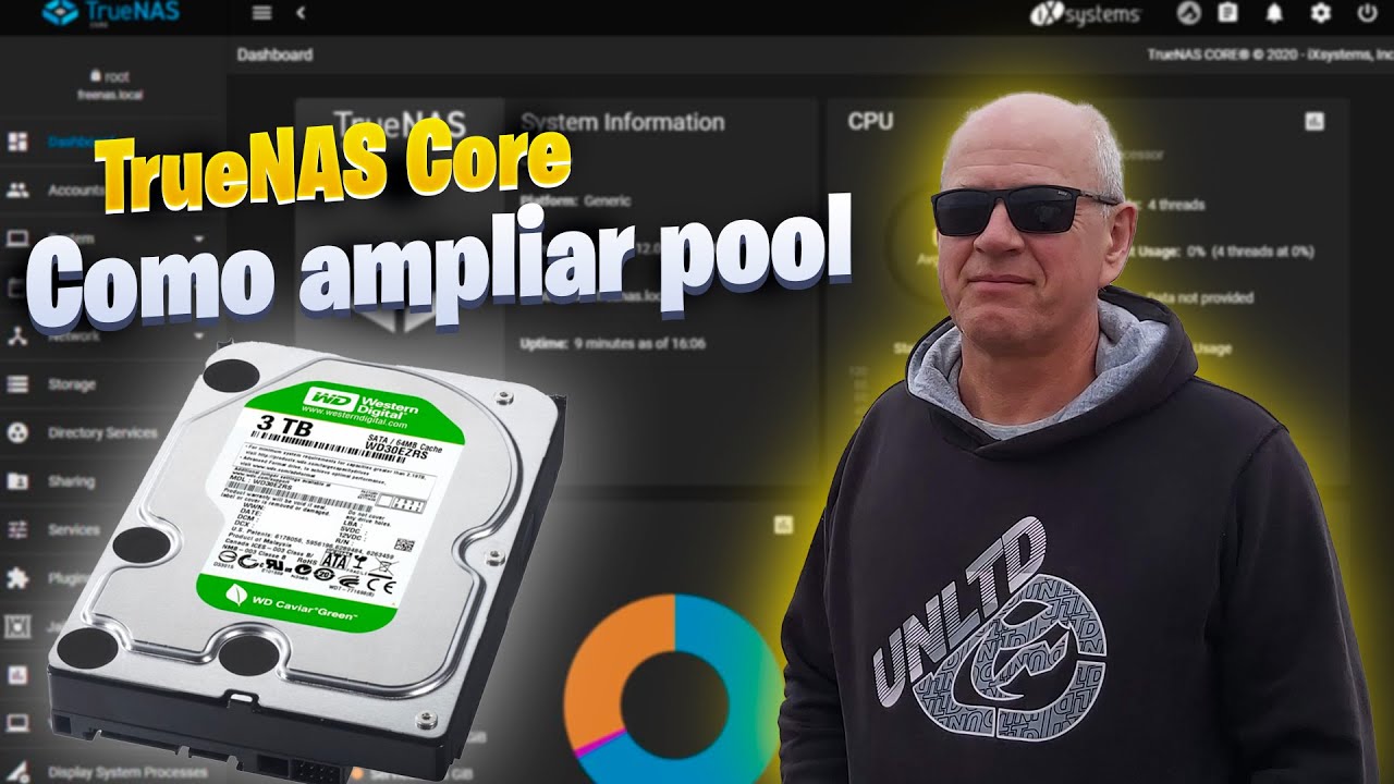 Ampliación de almacenamiento en un NAS. TrueNAS - Pools - YouTube