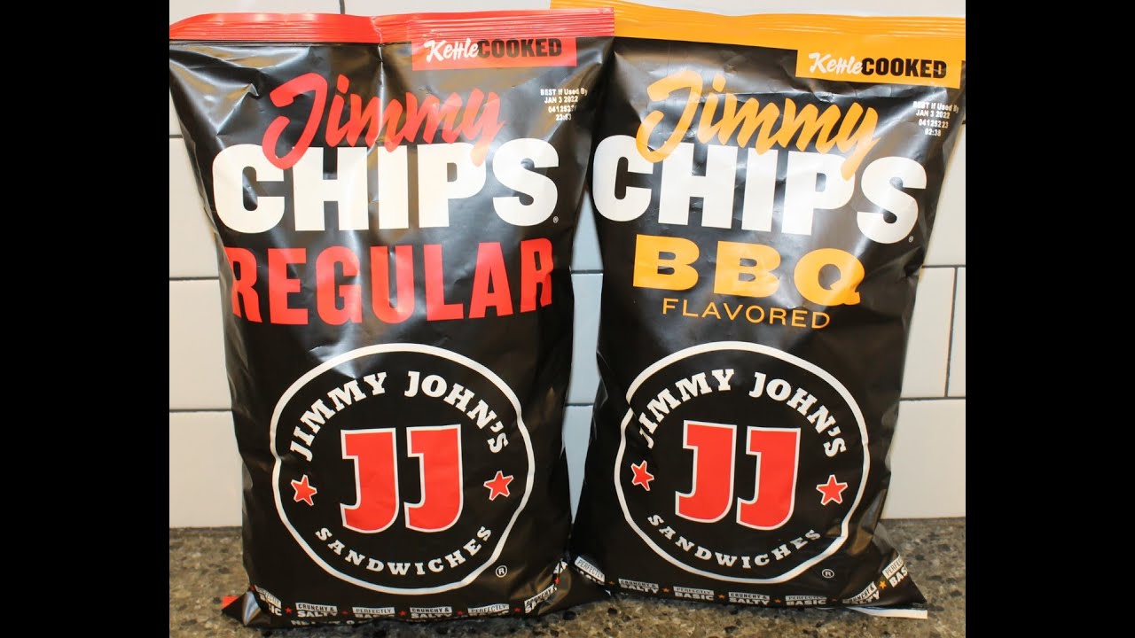 Jimmy John’s Sandwiches Jimmy Chips: Regular & BBQ Review - YouTube
