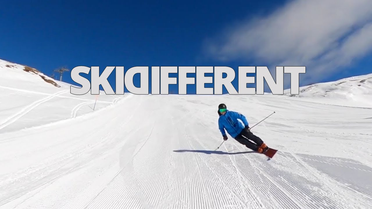 Monosci carving nelle Dolomiti - YouTube