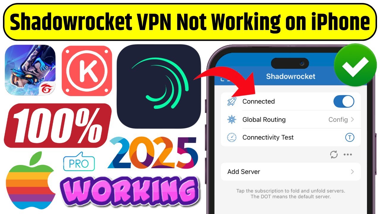 😎Shadowrocket VPN Not Working on iPhone [100% Fixed] | How to Fix ...