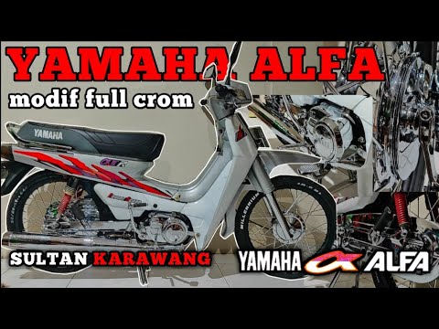FULL CROME | YAMAHA ALFA II R | MODIF SIMPLE - YouTube