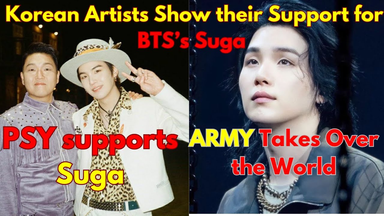 Korean Artists Show their Support for SUGA and ARMY Takes Over the ...