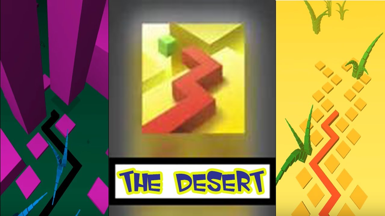 Dancing Line | The Desert (Cheat Spot Included + All Gems) - YouTube