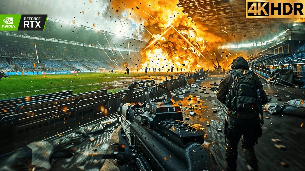 THE STADIUM ATTACK | MODERN WARFARE III | ULTRA HIGH Graphics Gameplay ...