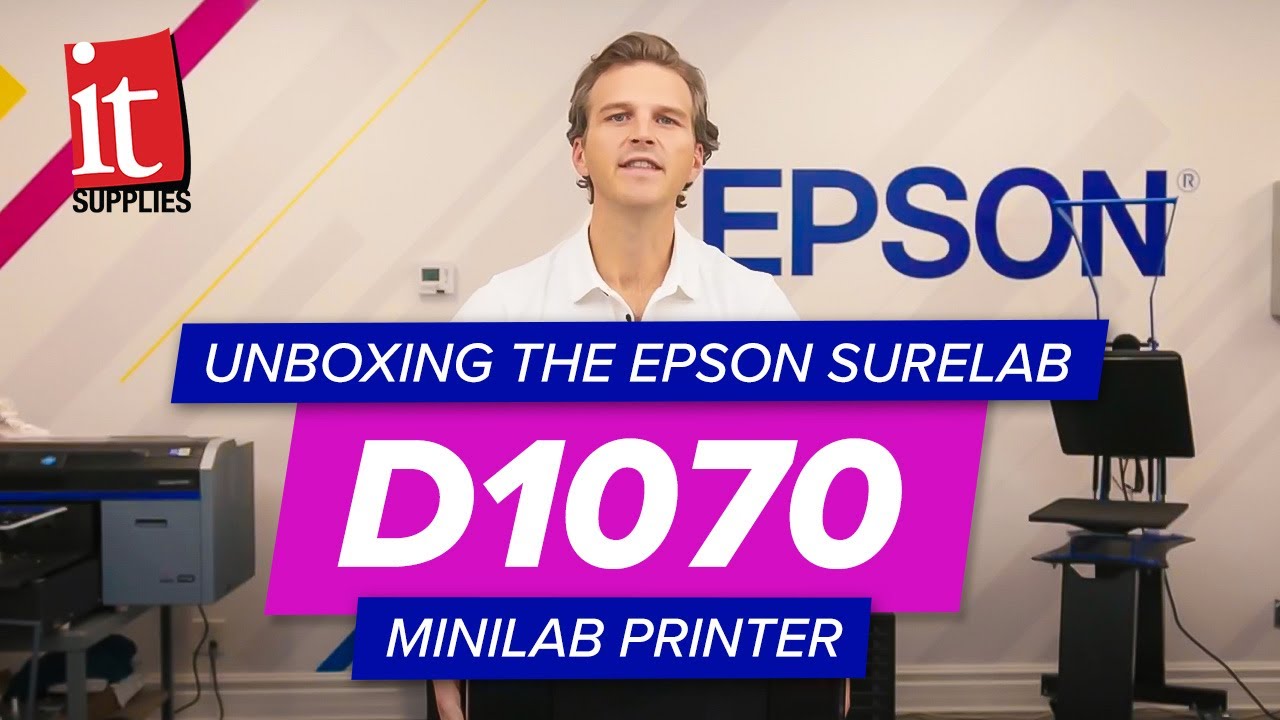 Unboxing the EPSON SureLab D1070 MiniLab Printer - YouTube