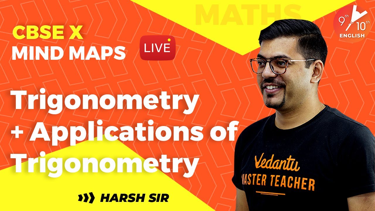 Trigonometry & Applications of Trigonometry Mind Map | CBSE Class 10 ...