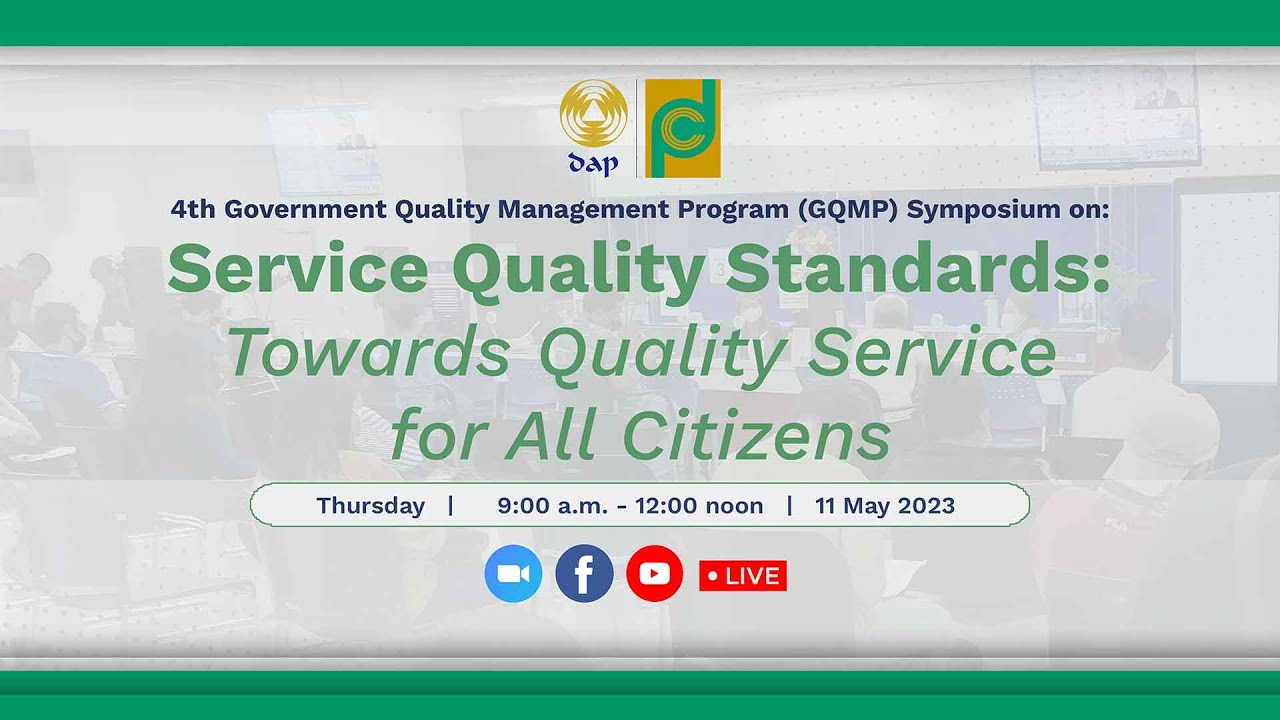 4th GQMP Symposium on Service Quality Standards (SQS): Towards Quality ...
