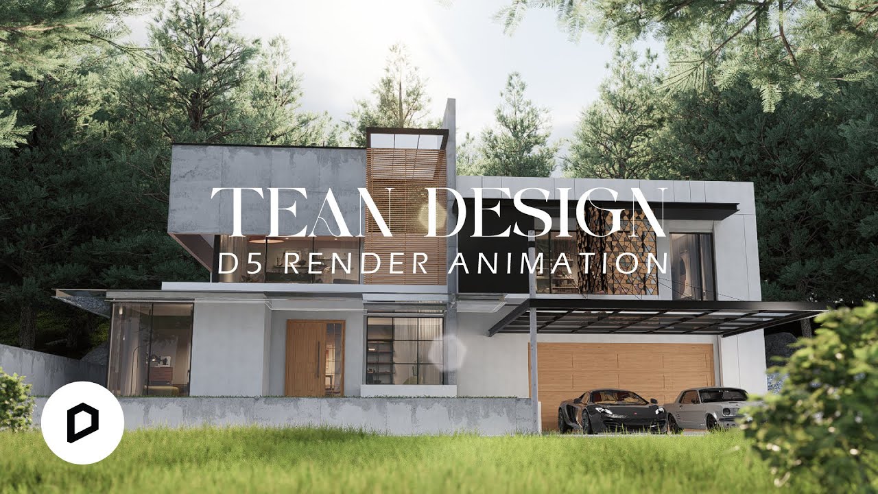 House model render by D5 RENDER(เรนเดอร์บ้านโดย d5 render) - YouTube