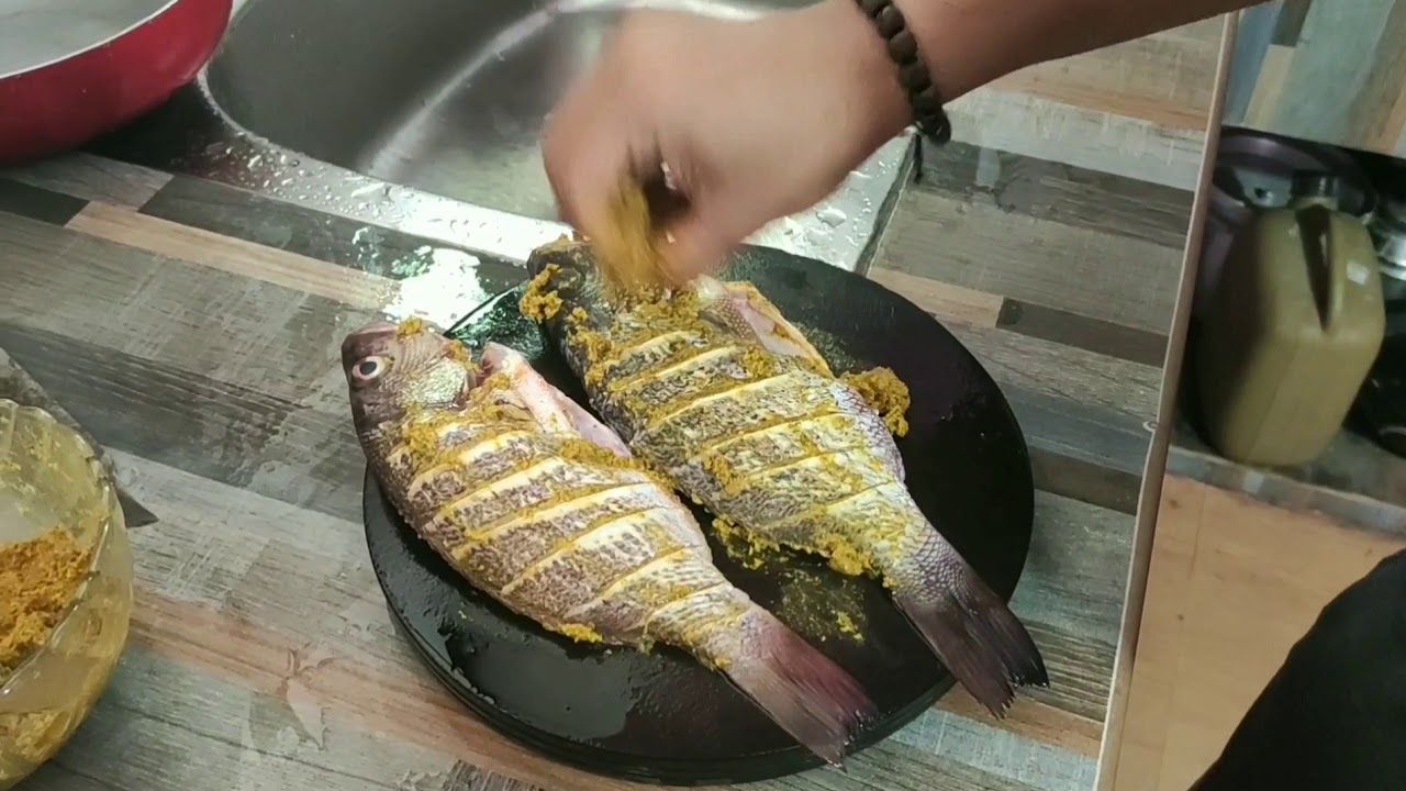 ചെമ്പല്ലി ഗ്രിൽ ചെയ്തത്😋 (grilled red snapper) Malayalam, Kasaragod ...