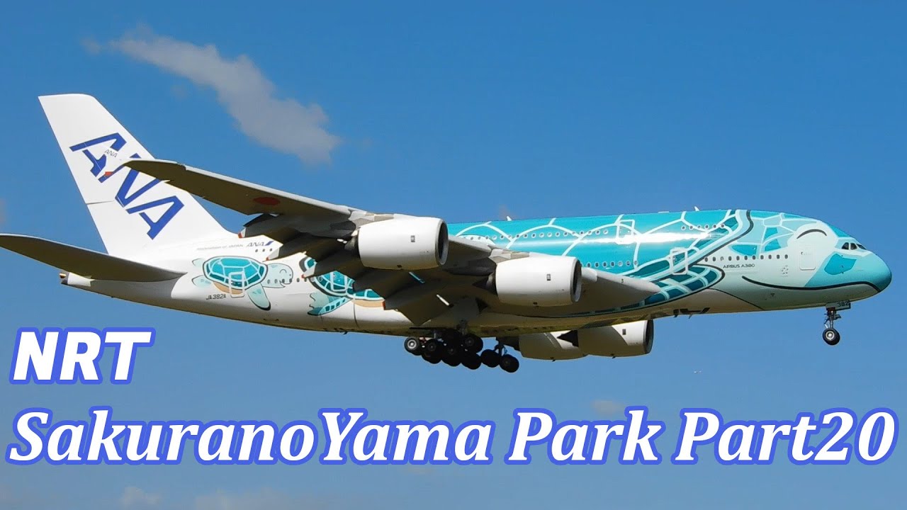 Sakura no Yama Park(さくらの山) Narita Airport(NRT) Part20 Plane Spotting ...