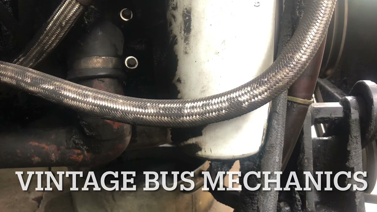 Vintage Bus Mechanics , Oil Change Tip - YouTube