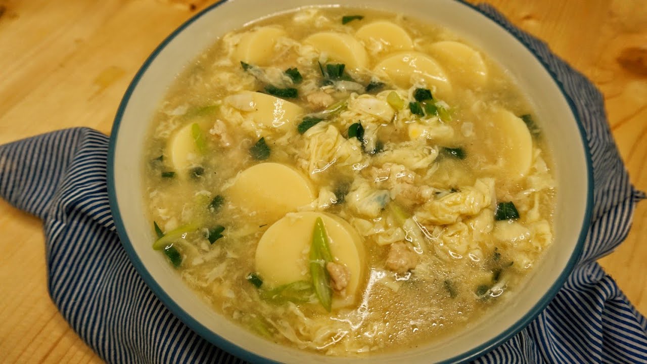 RESEP SUP TAHU TELUR SEDERHANA - how to make EGG TOFU SOUP - YouTube