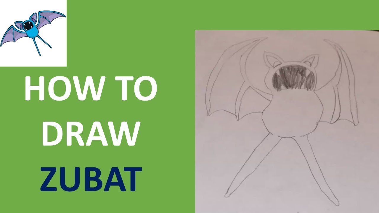 How to DRAW ZUBAT? - YouTube