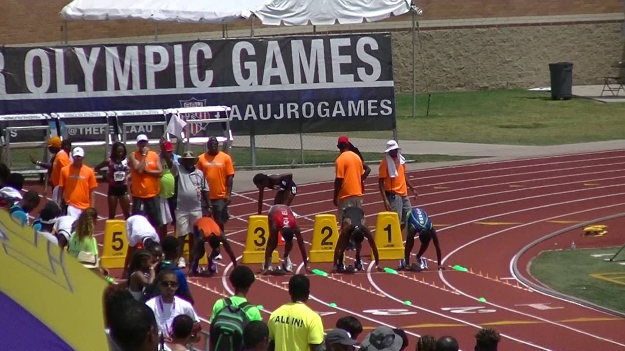14yr Marcellus Moore 10.81s 100m NATIONAL RECORD AAU Junior Olympics ...