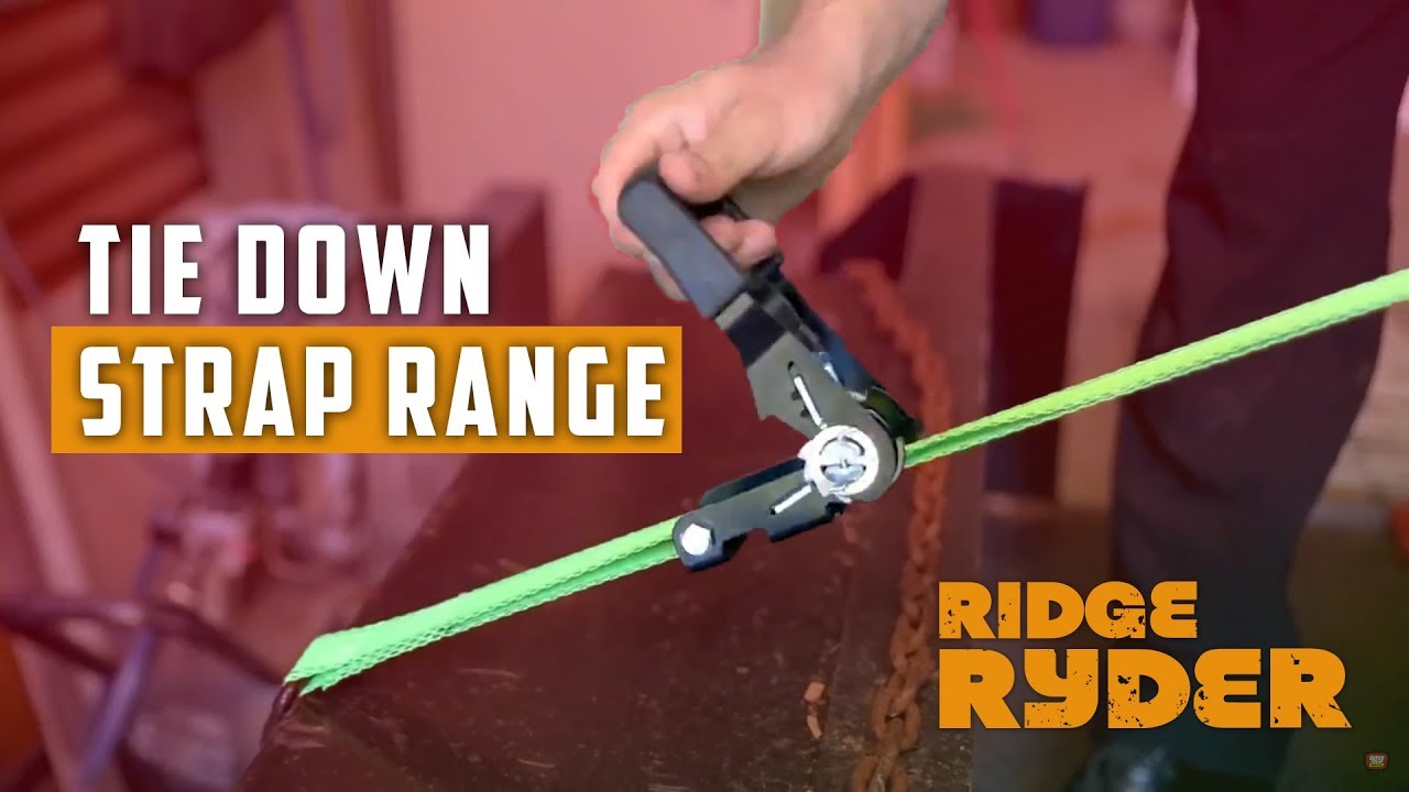 Ridge Ryder Tie Down Strap Range - YouTube