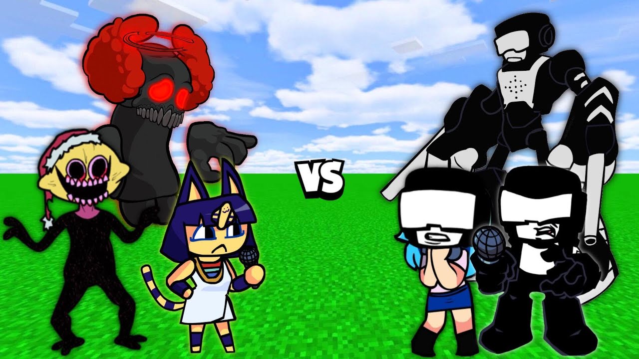 Team Tricky Phase 4 vs. Team Minus Tankman in Friday Night Funkin ...