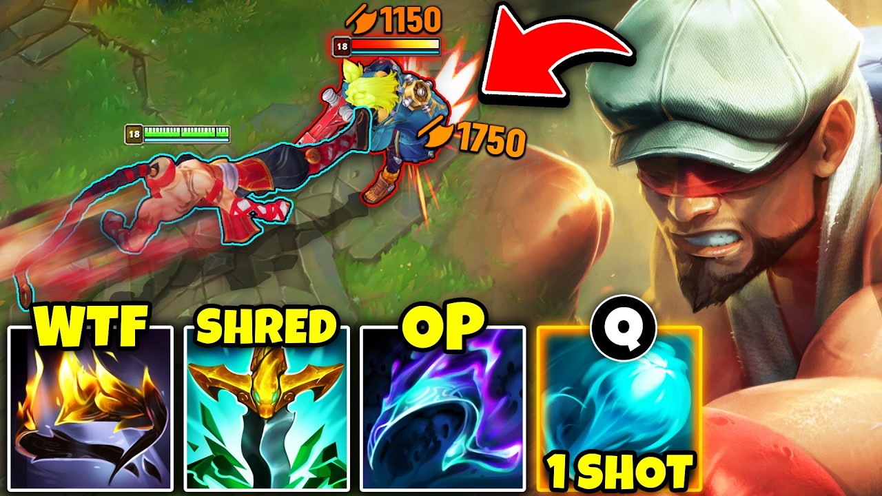 I'M ADDICTED TO THIS ONE SHOT LEE SIN BUILD... LAND Q = GUARANTEED KILL ...