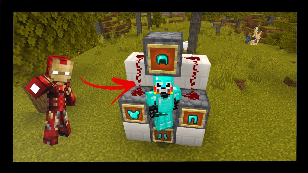 Minecraft Redstone build: Automatic Armor equip - YouTube