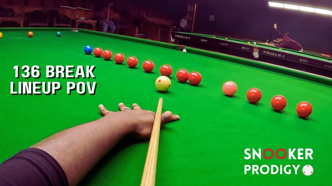 Snooker Head Cam POV : You just made a 131 break! - YouTube