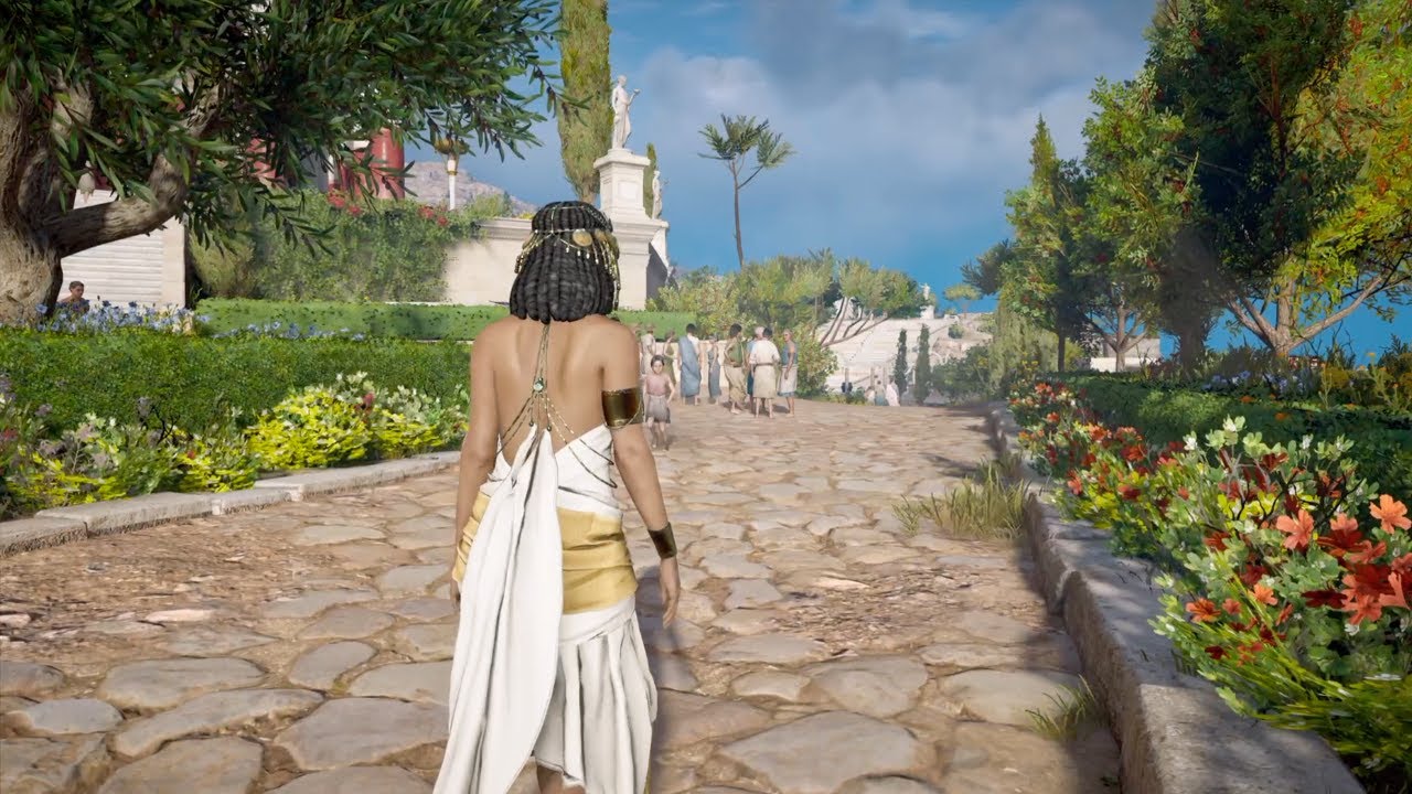 Joining Cleopatra In Cyrene | Mindful Video Game Ambience - YouTube