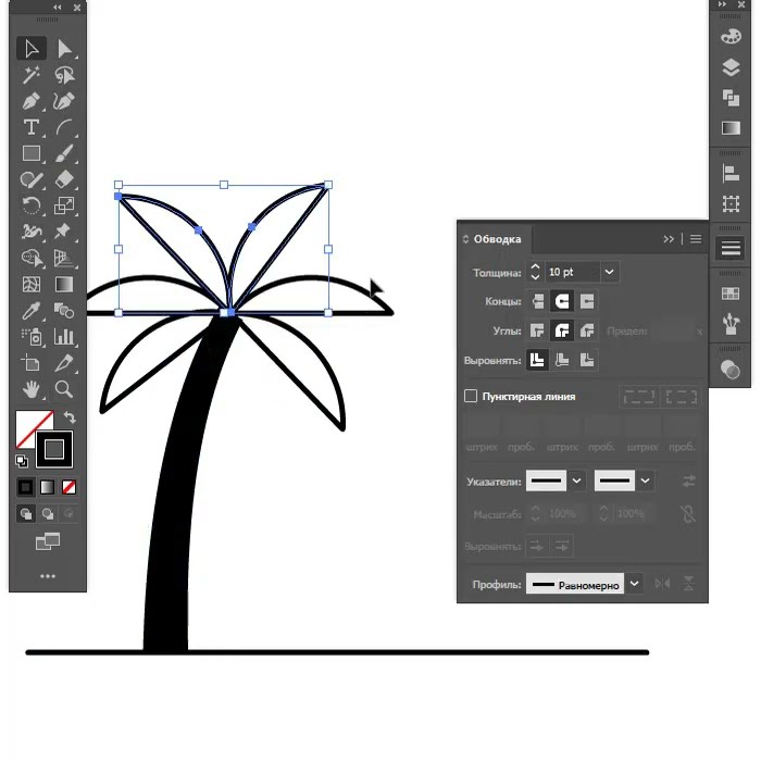 Как просто нарисовать пальму и закат в Adobe Illustrator Short Shorts