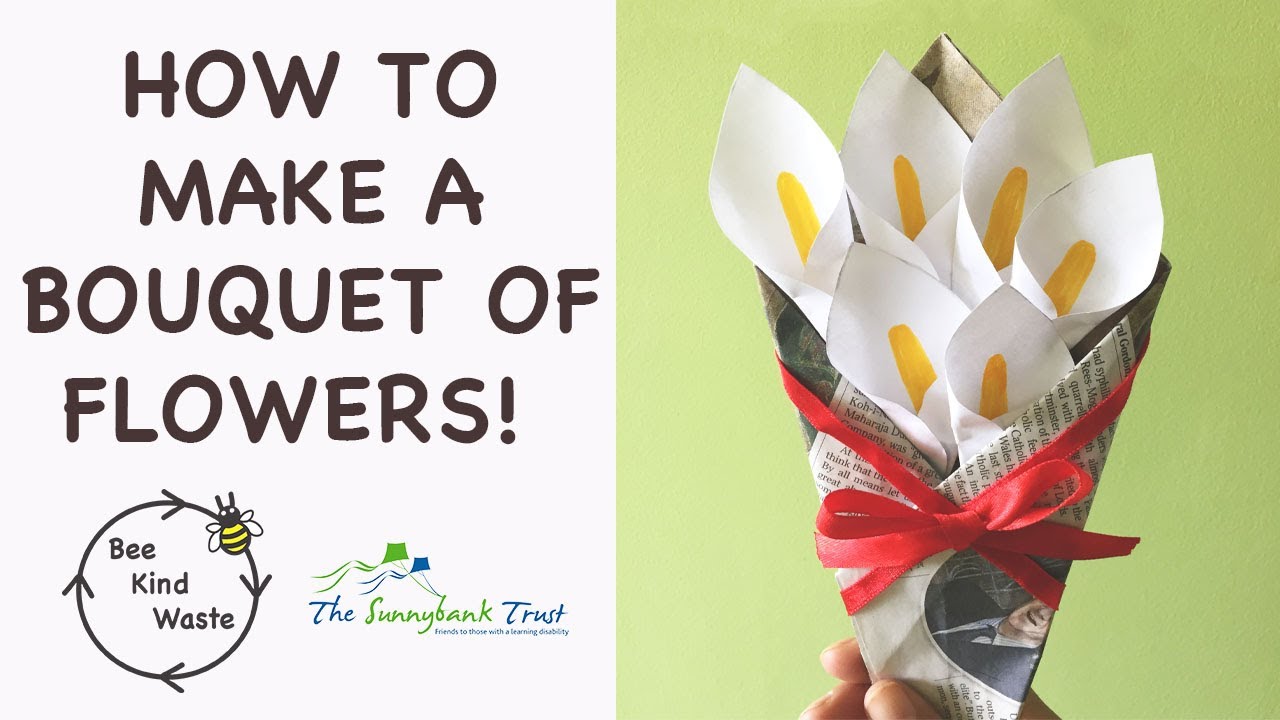 How To Make A Papercraft Bouquet Of Flowers - YouTube