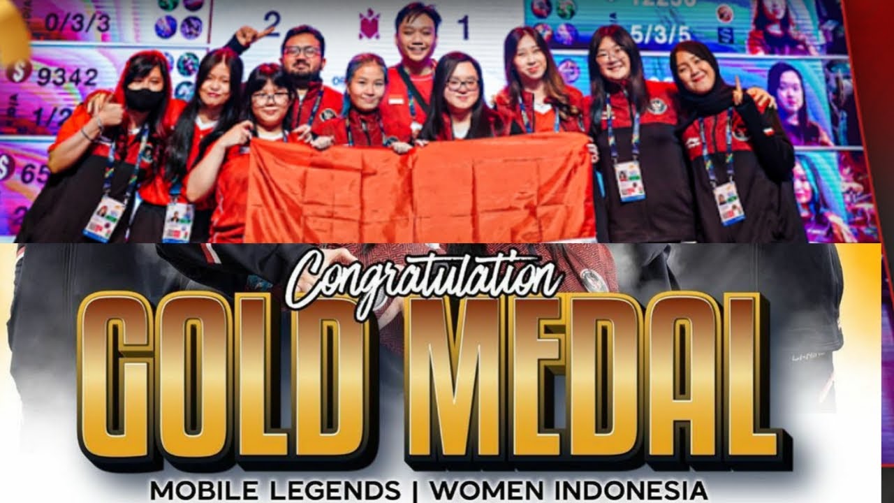 CONGRATULATION GOLD MEDAL, history timnas mlbb women sea games kamboja ...