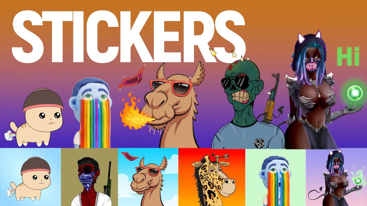 How To Make NFT Animated Custom Stickers for Discord - YouTube
