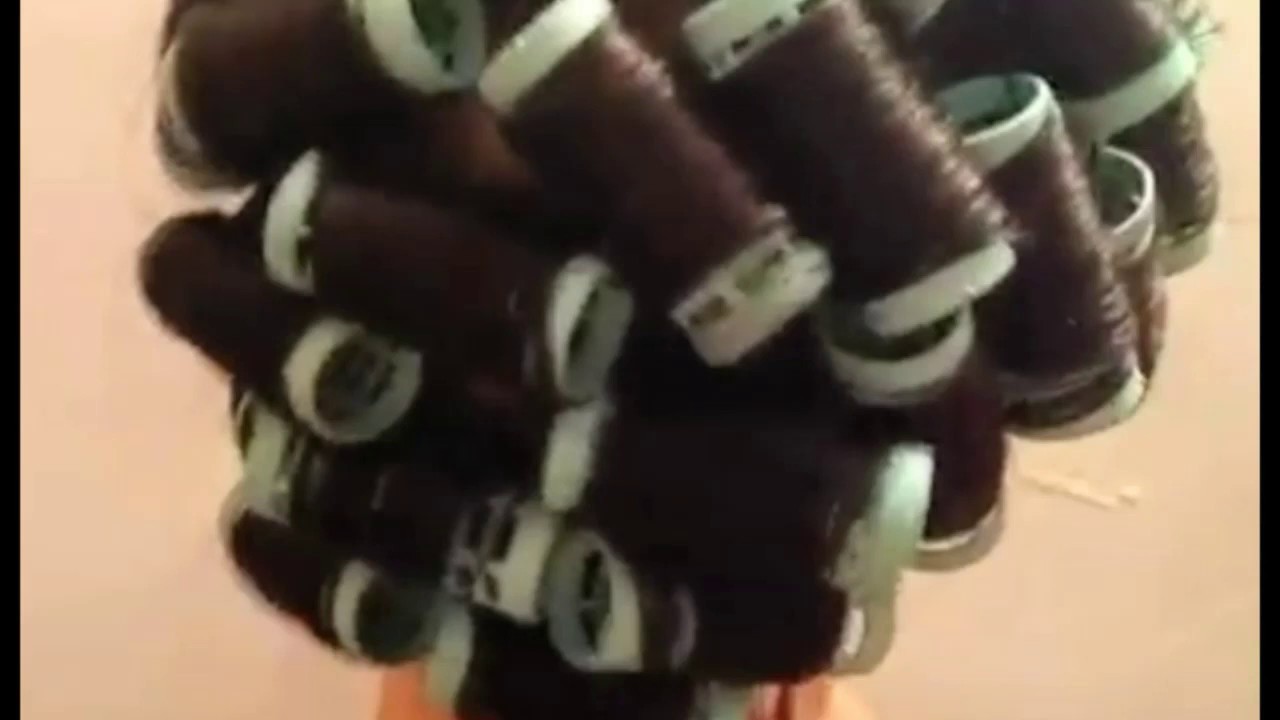 Rizos con rulos ( Tipo ladrillo ) muy fácil.😉🤗 - YouTube