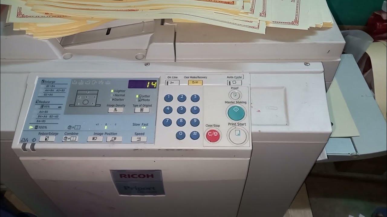 Ricoh DX -2430 / Perfact for Small Printing Business - YouTube