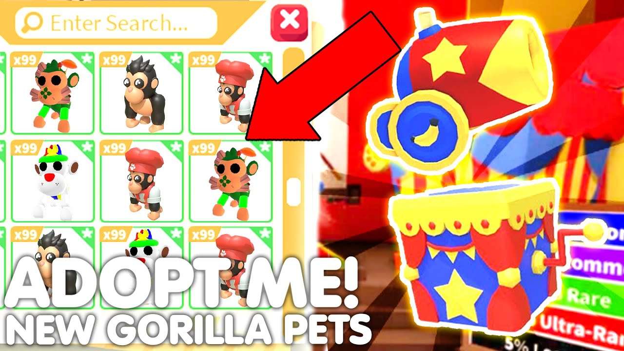 🐵*HURRY* GET NEW GORILLA PETS BEFORE ITS TOO LATE! 😱 ADOPT ME GORILLA ...