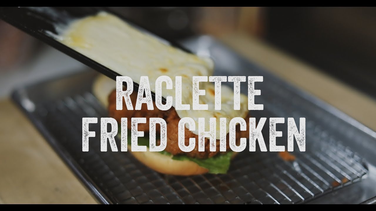 Raclette Fried Chicken Sandwich - YouTube
