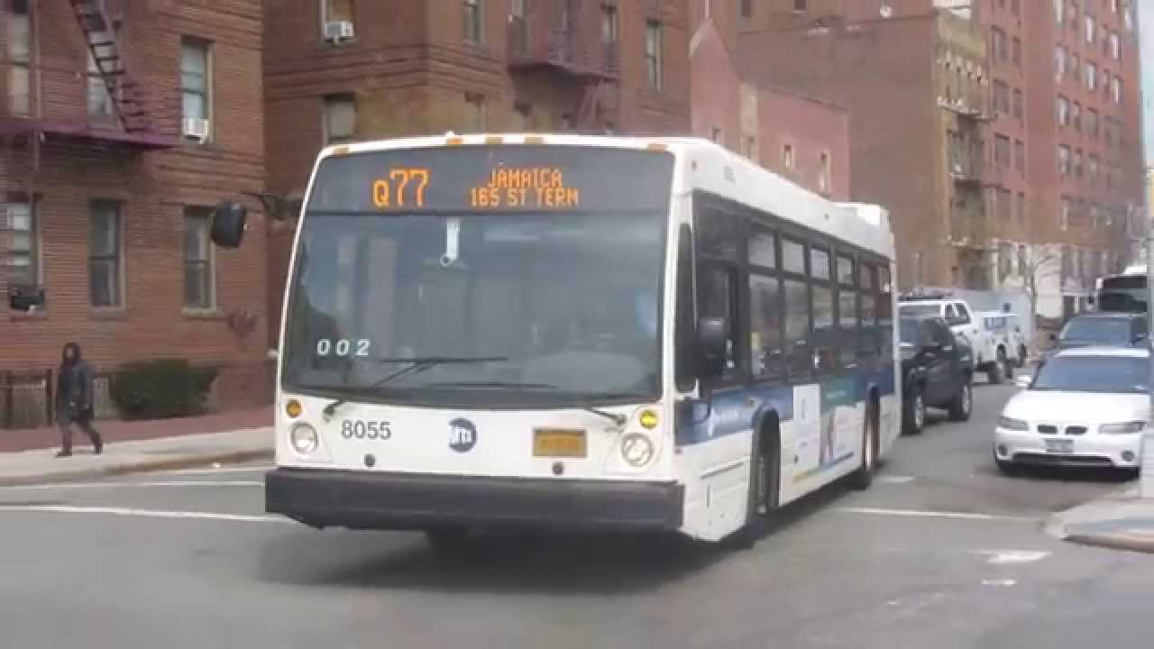 2011 Novabus LFS #8055 on the Q77 at the 165th Street Bus Terminal ...