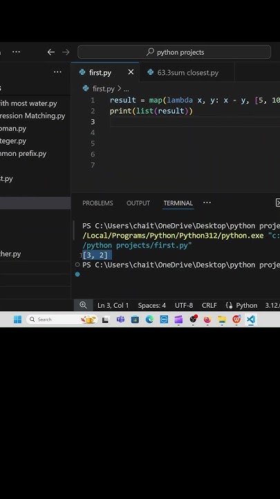 Python Coding Challenge 361shorts Shortsfeed Shortvideo Shortsvideo