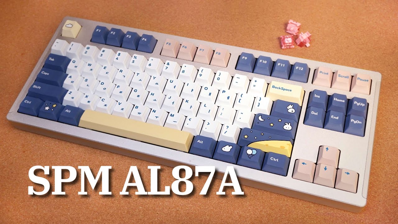 입문용 풀알루 추천 커스텀 키보드 SPM AL87A - YouTube